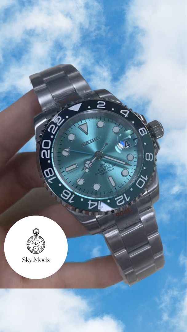 Seiko Rolex GMT Mod Sprite NH34, Men's Fashion, Watches & Accessories ...