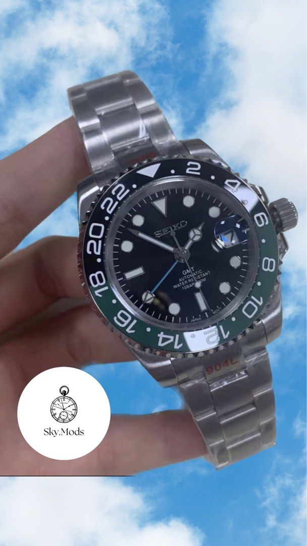 Seiko Rolex GMT Mod Sprite NH34, Men's Fashion, Watches & Accessories ...