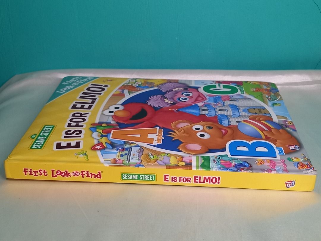Sesame Street E Is For Elmo ABC's First Look and Find Board Book ...