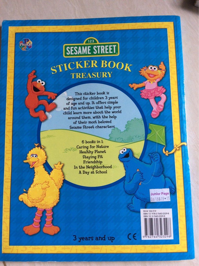 Sesame Street sticker book treasury, Hobbies & Toys, Books & Magazines ...