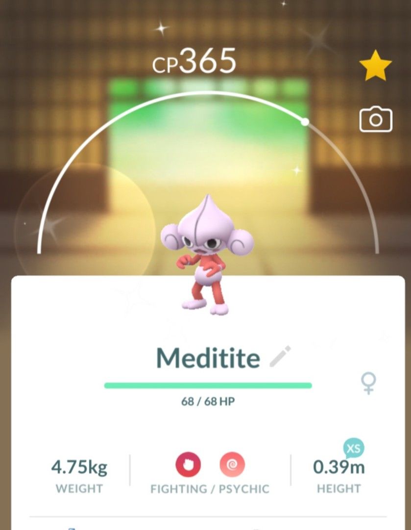 Shiny Meditite: Pokemon Go, Video Gaming, Gaming Accessories, In-Game ...
