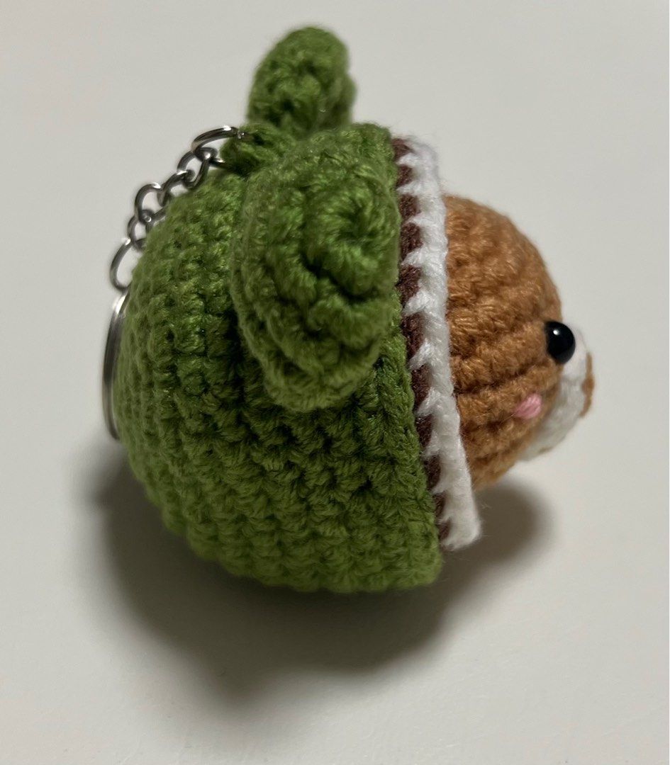 Small Mochi Bear Crochet Keychain, Hobbies & Toys, Stationery & Craft ...