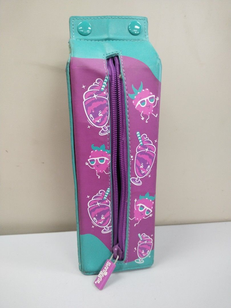 Smiggle Very Berry Milkshake Pencil Case, Hobbies & Toys, Stationery ...