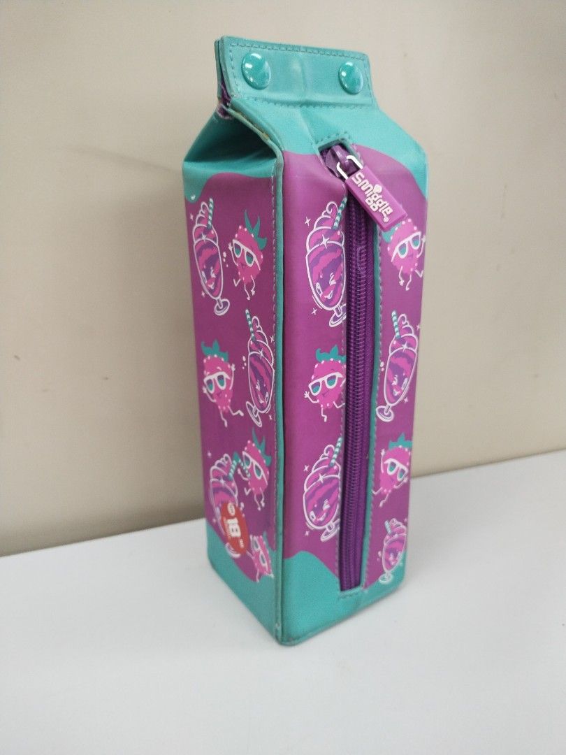 Smiggle Very Berry Milkshake Pencil Case, Hobbies & Toys, Stationery ...