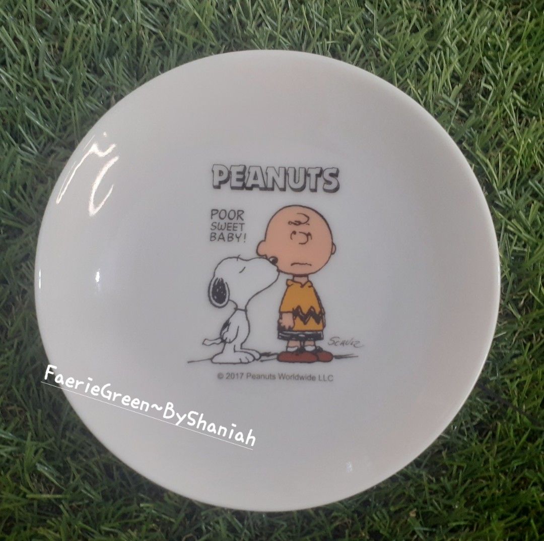 SNOOPY-2017 Peanuts Worldwide LLC SNOOPY PLATE ( SAUCERS ) 2 Pcs Jp ...