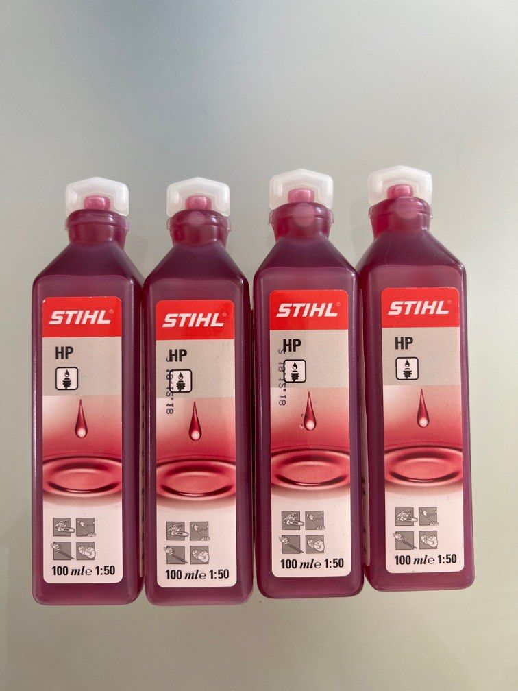 Stihl HP 100ml One Shot 2 Stroke Oil P/N. 0781 319 8401 (Pack of 4), Everything Else on Carousell