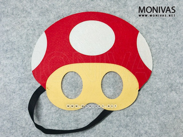 Super Mushroom Toad Mask Mario Dress Up Party Event Costume, Hobbies ...