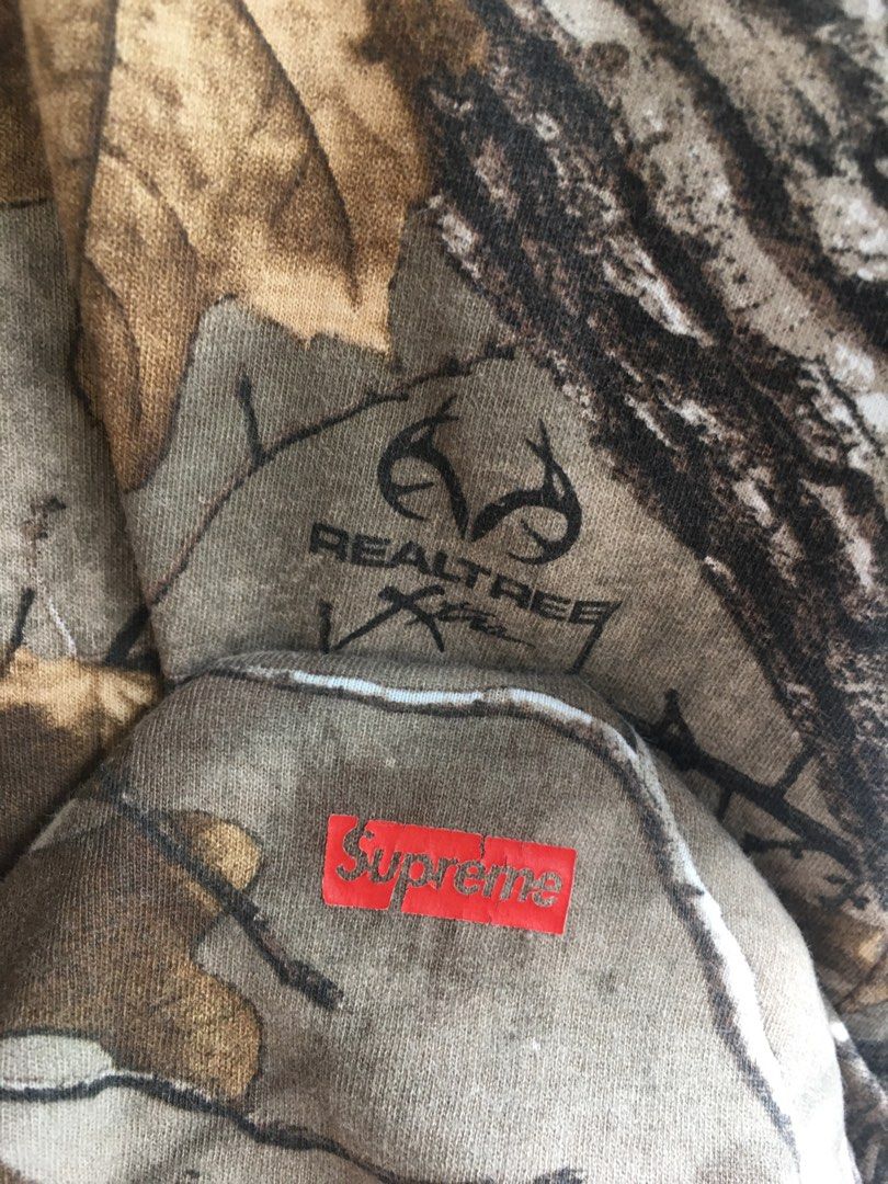 SUPREME X REALTREE (authentic), Men's Fashion, Tops & Sets, Tshirts ...