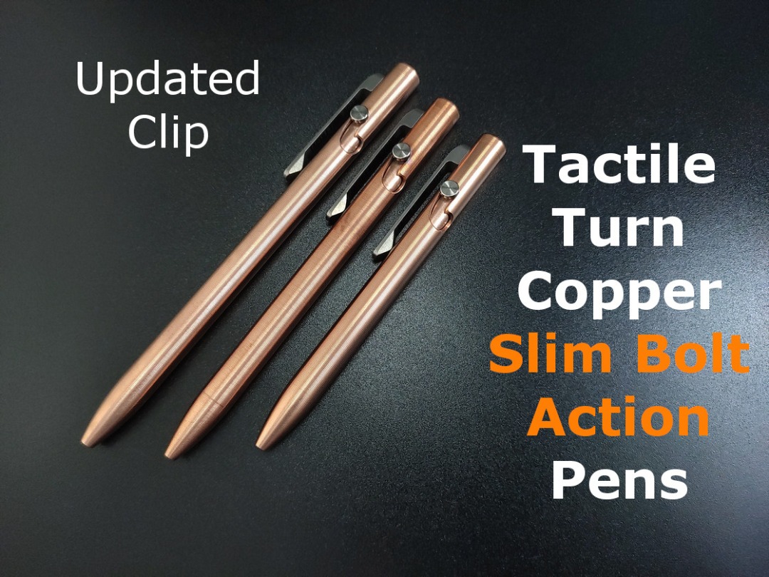 Tactile Turn Slim Bolt Action Pen (SLIM BOLT) Updated Clip, Hobbies ...