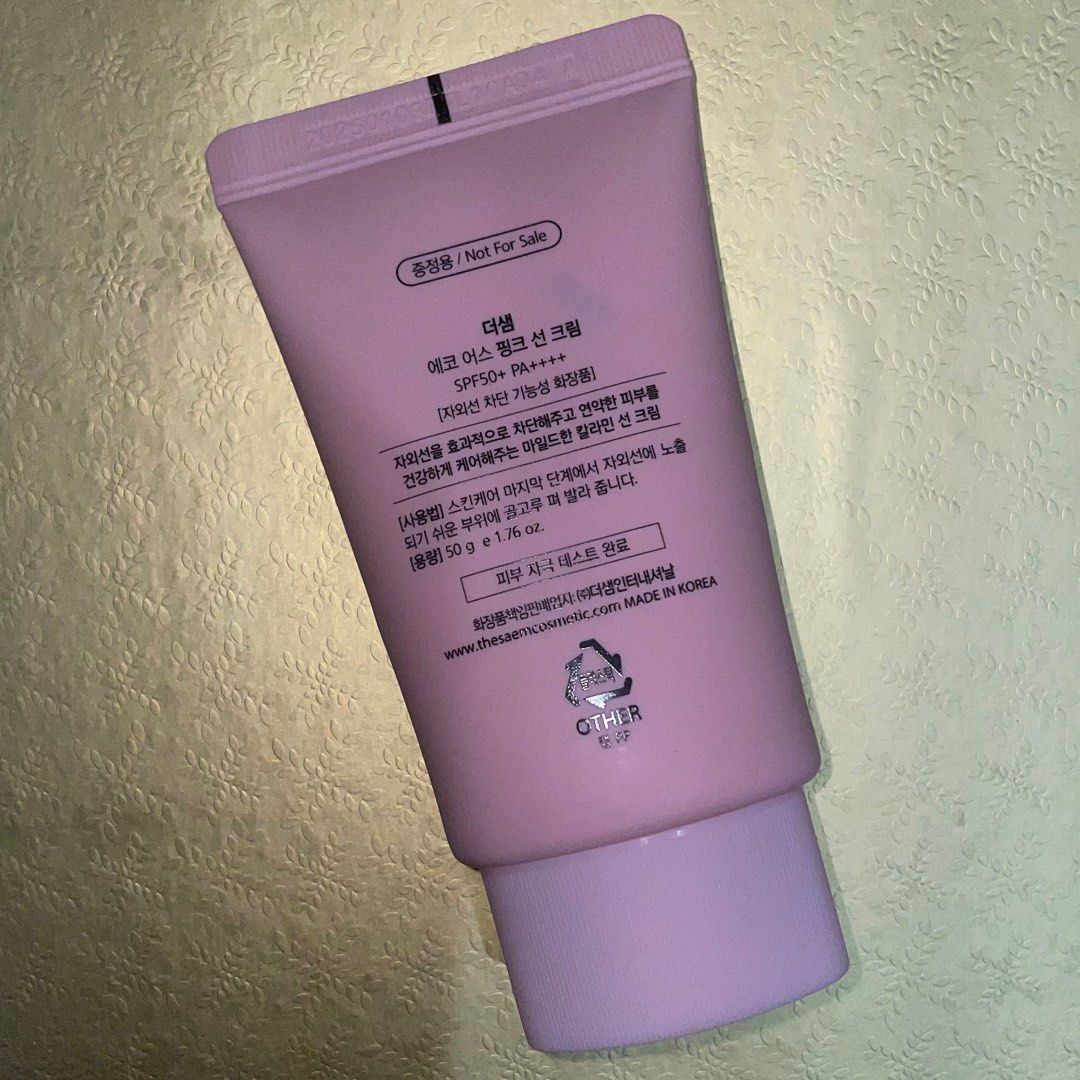 The saem sunscreen spf 50+ pa++++, Kesehatan & Kecantikan, Kulit, Sabun ...