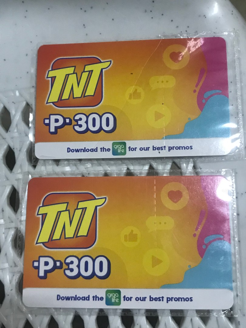 TNT LOAD CARD 300 Pesos, Mobile Phones & Gadgets, Mobile & Gadget ...