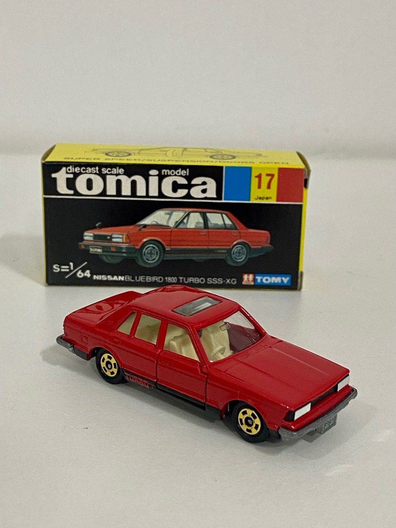 Tomica black box Nissan Bluebird Turbo 1800 SSS-XG made in Japan ...