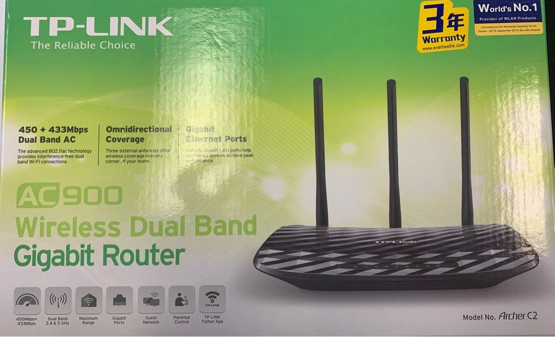 TP-Link AC900 wireless dual band gigabit router, 電腦＆科技, 電腦周邊及配件, Wifi及 ...