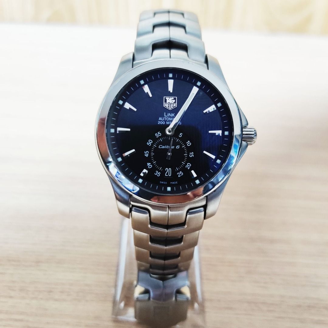 TP-TAG HEUER Link Calibre 6 Automatic Men Watch, 39mm , Men's Fashion ...