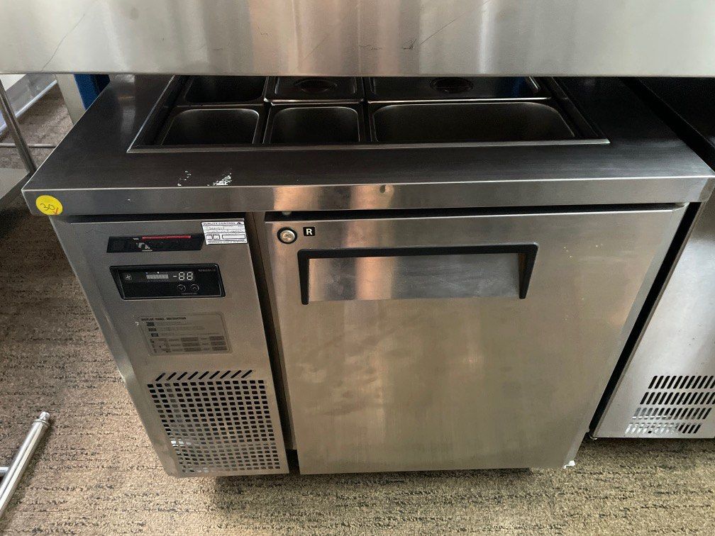 Turbo air single door open top counter chiller / display chiller ...