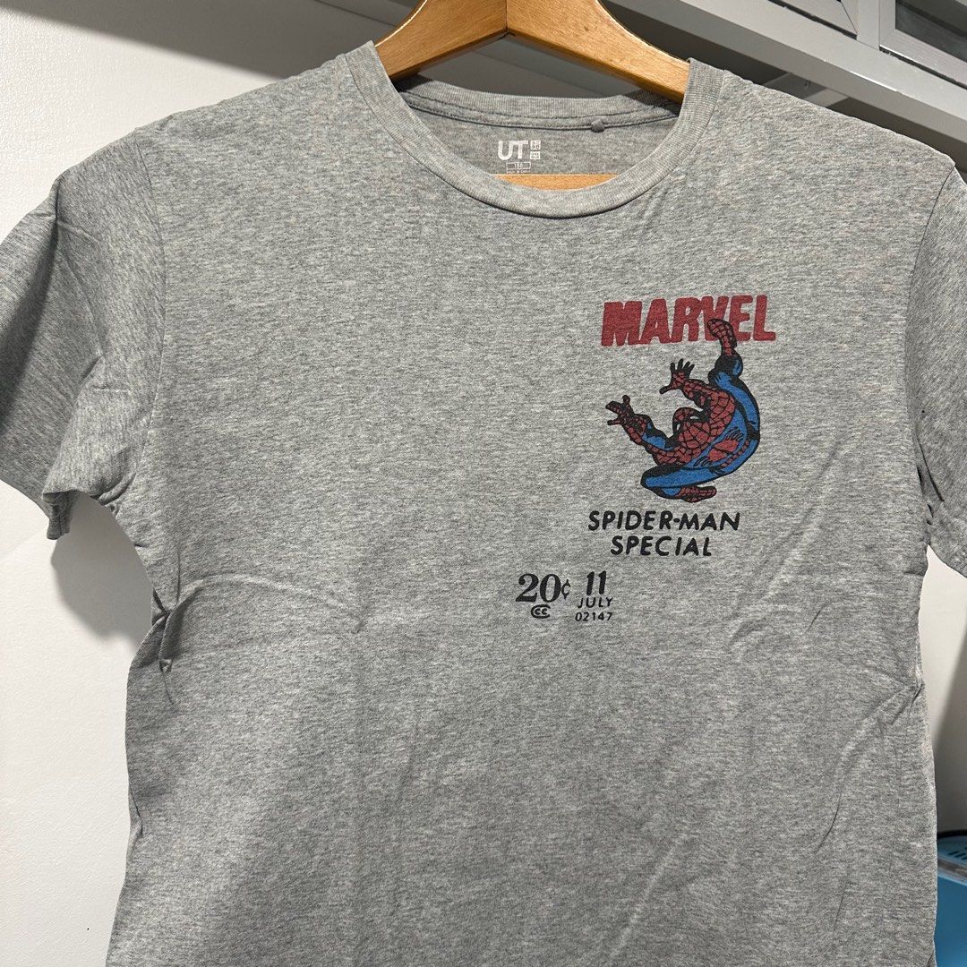uniqlo x marvel spiderman shirt, Men's Fashion, Tops & Sets, Tshirts ...