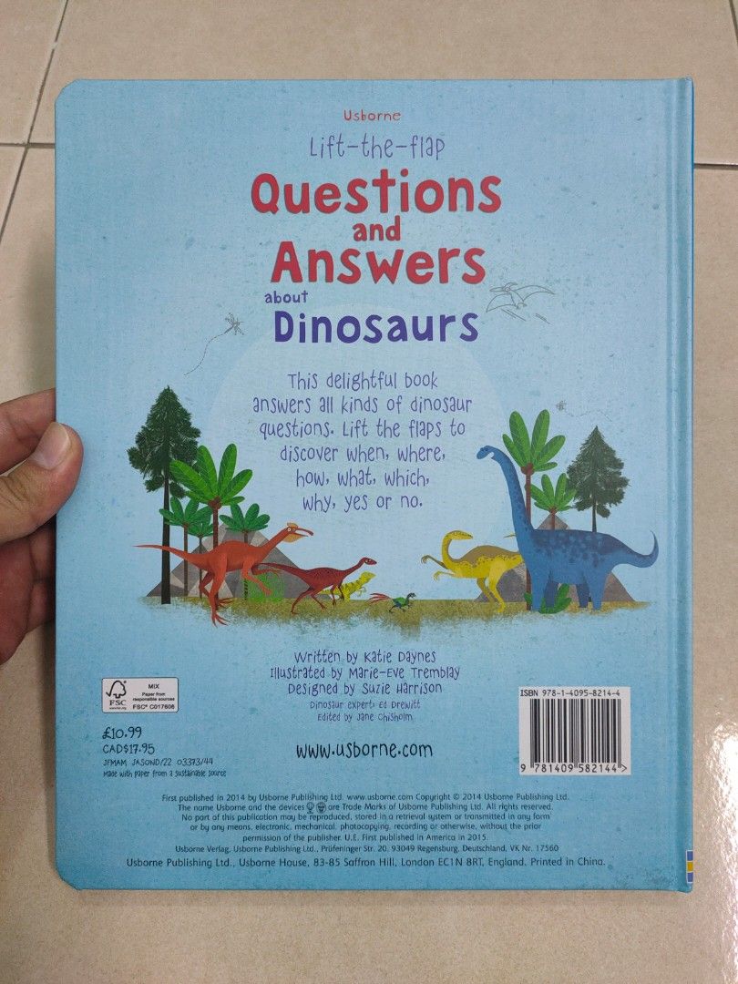 [Usborne][Lift-the-Flap] Questions and Answers About Dinosaurs [ 100% ...