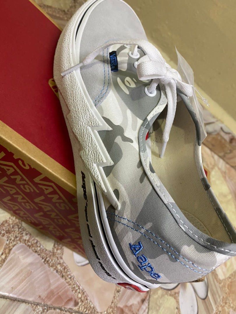 VANS X AAPE AUTHENTIC BOLT, Men's Fashion, Footwear, Sneakers on Carousell