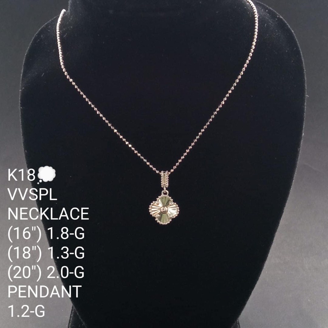 VCA White Gold Necklace, Women's Fashion, Jewelry & Organizers ...