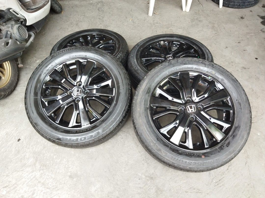 Velg Mobil oem original Honda Jazz rs Gk5 Black Top, Aksesoris Mobil di ...