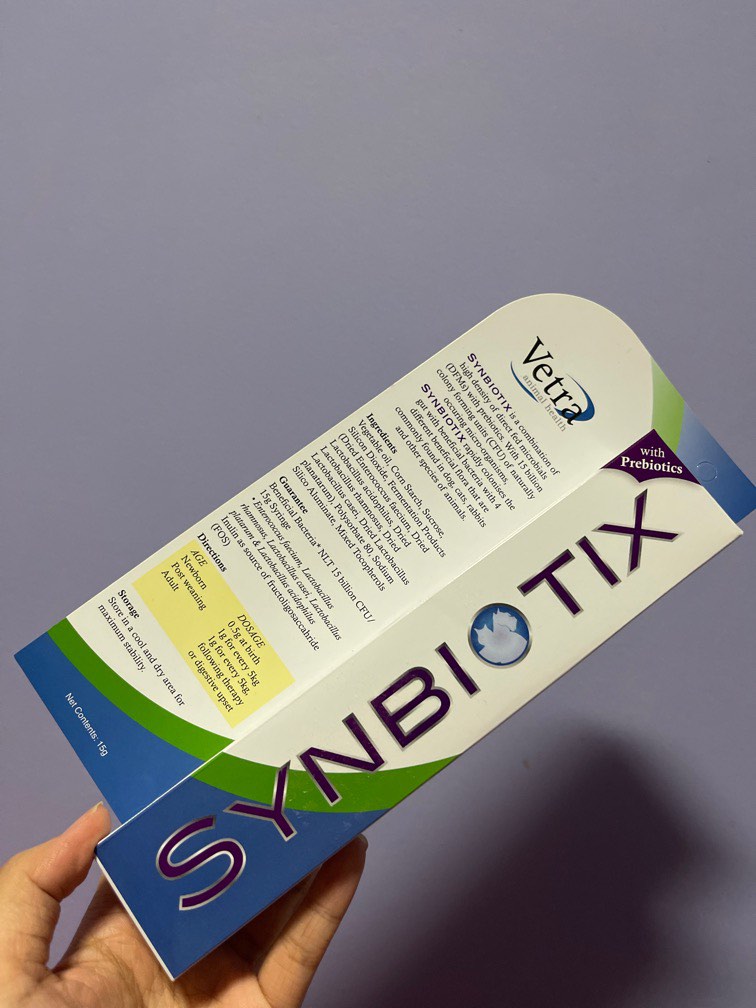 Vetra Synbiotix Prebiotic / Probiotic 15g, Pet Supplies, Pet Food on ...