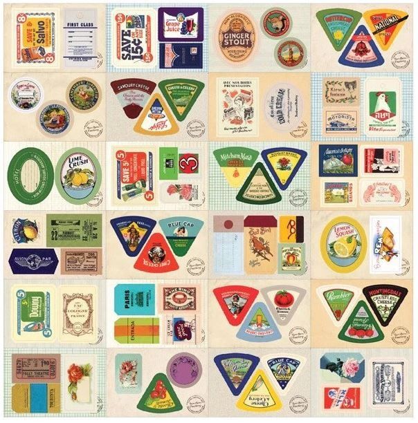 Vintage Labels Collection Vol 2 & 3, Hobbies & Toys, Stationery & Craft ...