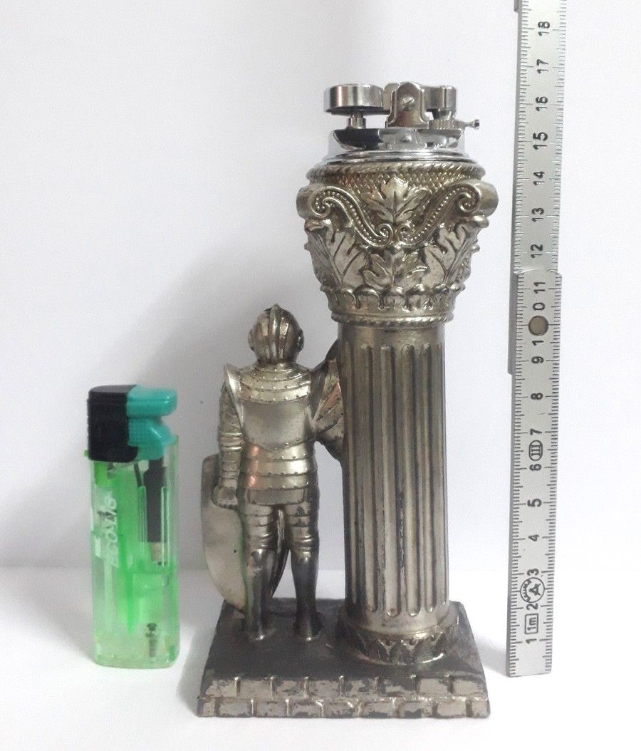 Vintage Metal Medieval Armored Knight Table Lighter, Hobbies & Toys ...