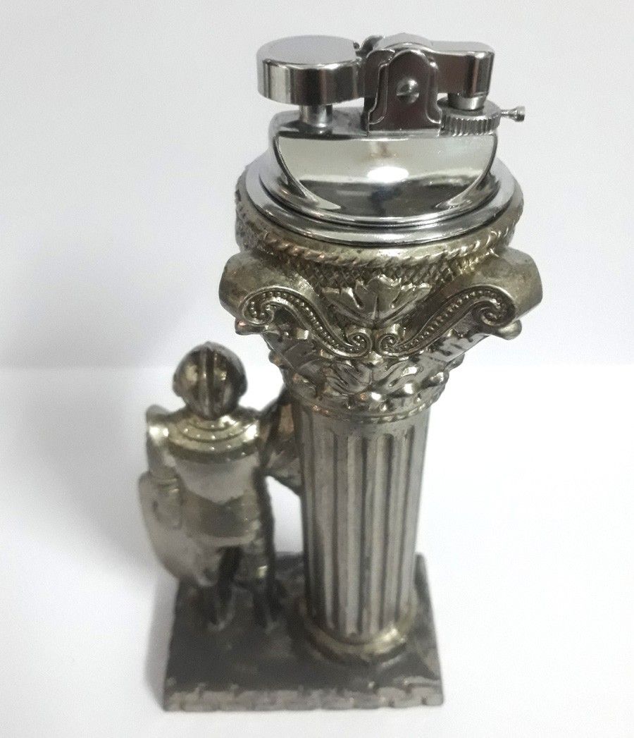 Vintage Metal Medieval Armored Knight Table Lighter, Hobbies & Toys ...