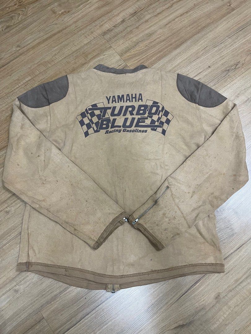 Vintage Yamaha Turbo Blue Racing Sweater Jacket, Women's Fashion, Coats ...