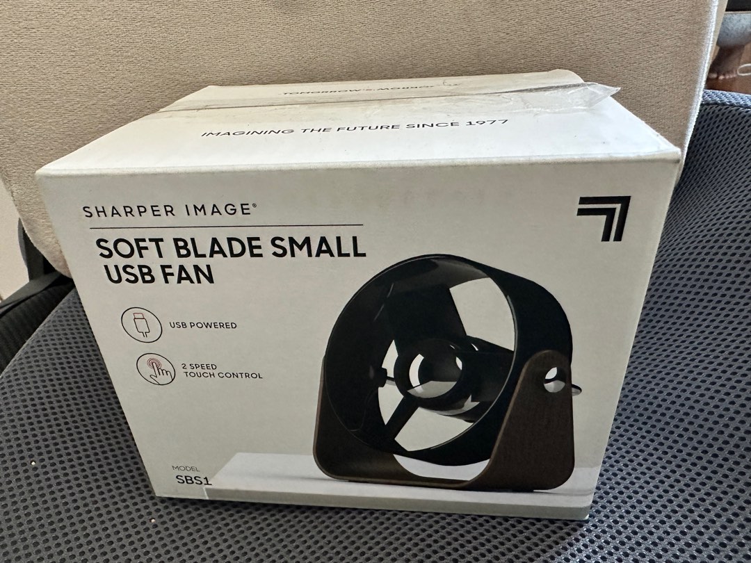 Vornado Sharper Image SBS1 USB Soft Blade Fan Small Walnut, Furniture & Home Living, Lighting ...