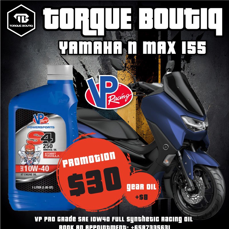 [VP Racing ]Yamaha Nmax V1 , V2 Engine Oil Servicing, Motorcycles ...