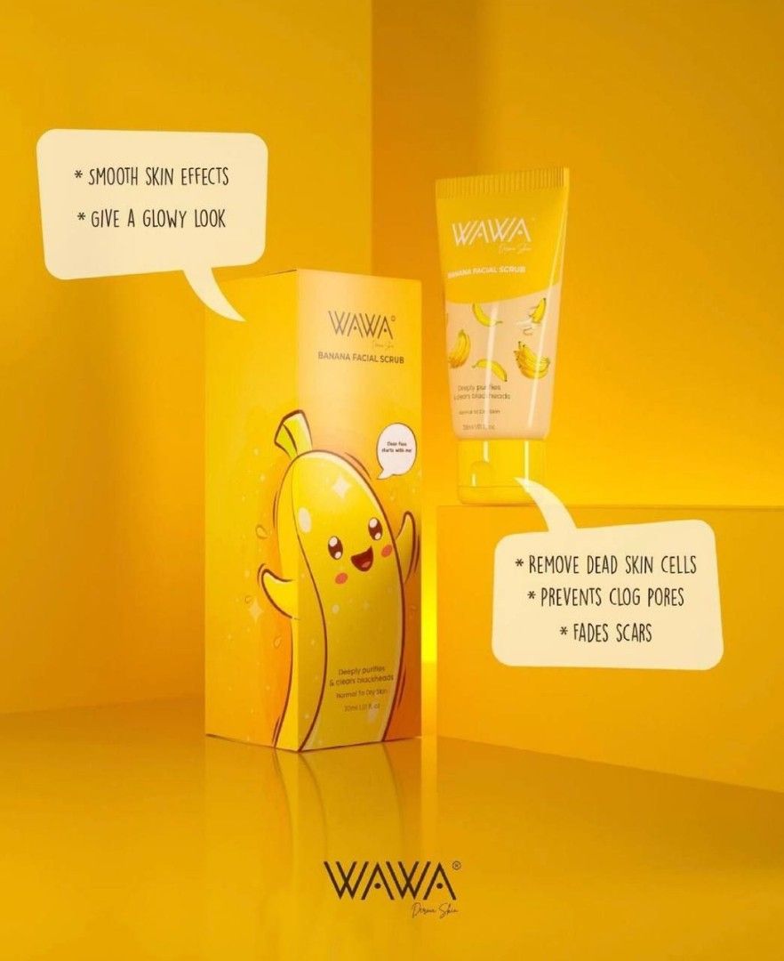 Wawa banana facial scrub, Beauty & Personal Care, Face, Face Care on ...