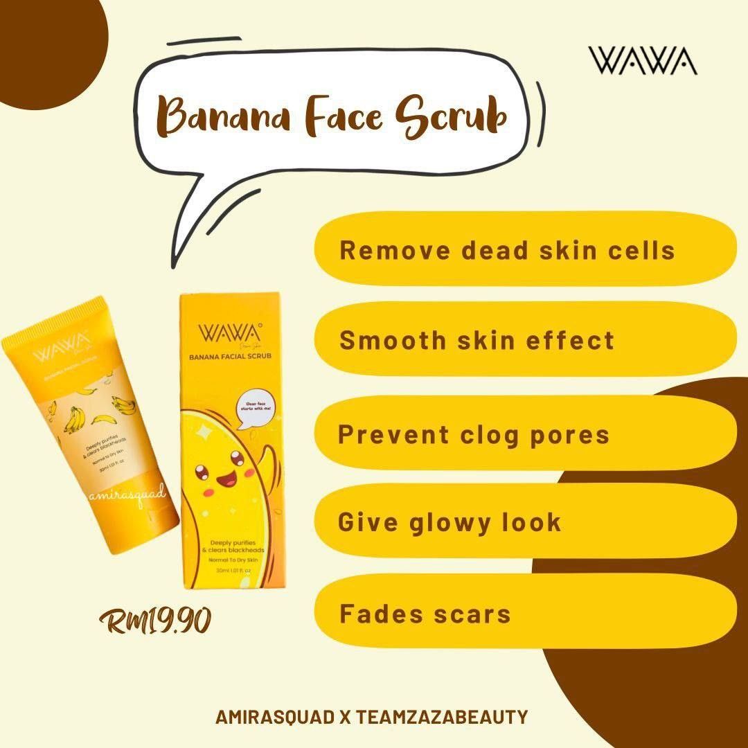Wawa banana facial scrub, Beauty & Personal Care, Face, Face Care on ...