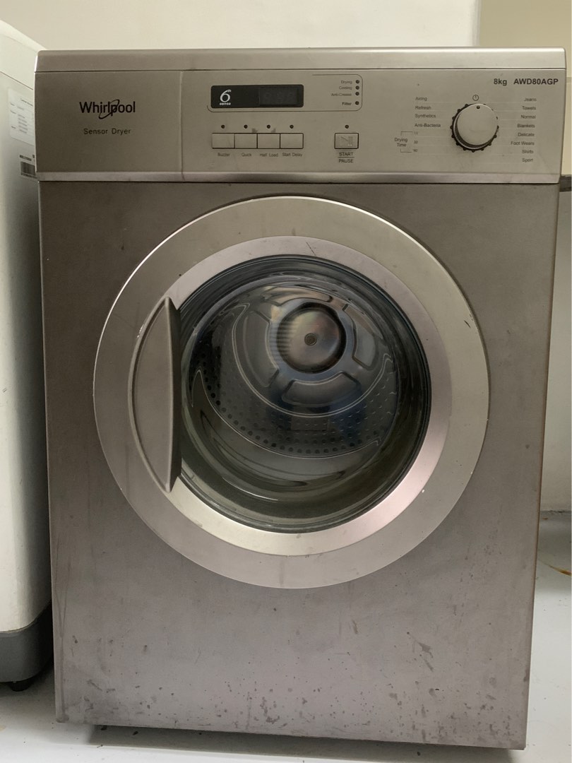Whirlpool Dryer AWD80AGP, TV & Home Appliances, Washing Machines and ...
