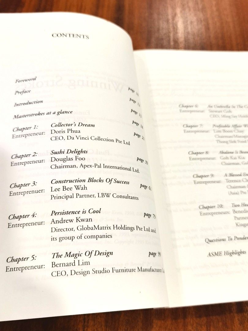 Winning Strokes Think Act Gifted Entrepreneur Business Higher Level ...