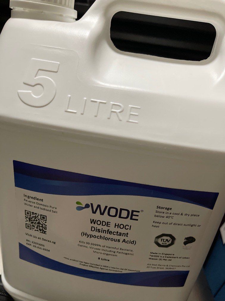 Wode disinfectant 5 litres, TV & Home Appliances, Vacuum Cleaner & Housekeeping on Carousell