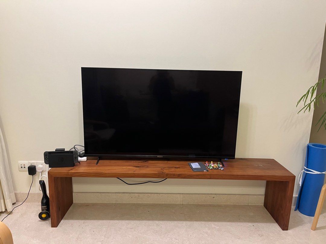 Wooden bench / tv console, Furniture & Home Living, Furniture, Other ...