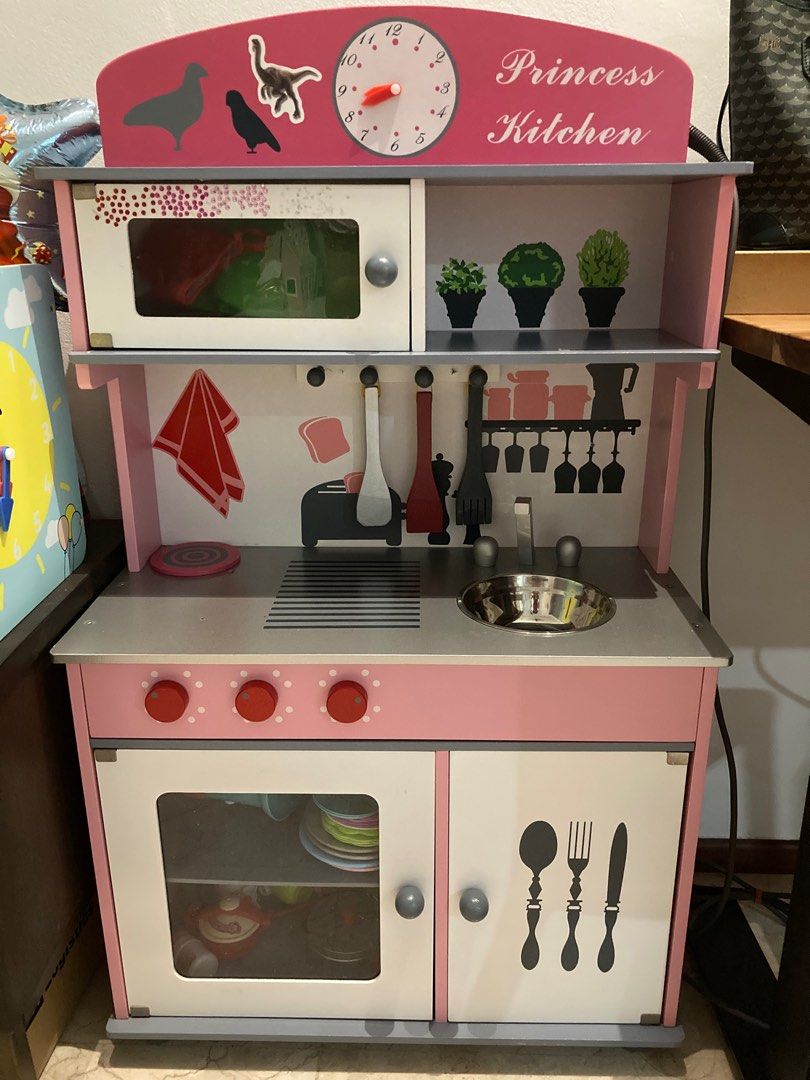Wooden Kitchen Set, Babies & Kids, Infant Playtime on Carousell