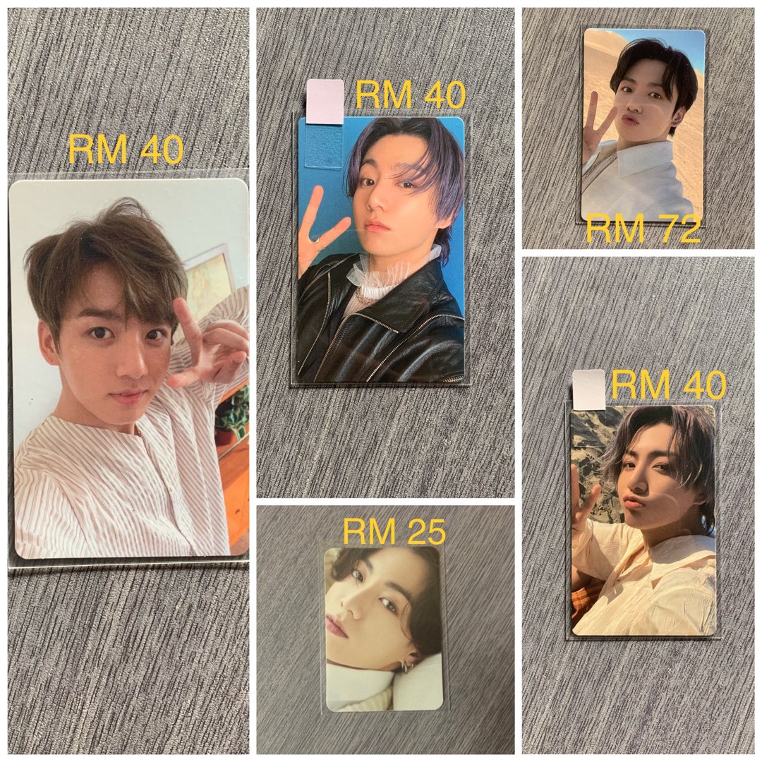 WTS BTS JUNGKOOK OFFICIAL PHOTOCARDS BUTTER PROOF DICON HER L, Hobbies & Toys, Collectibles ...