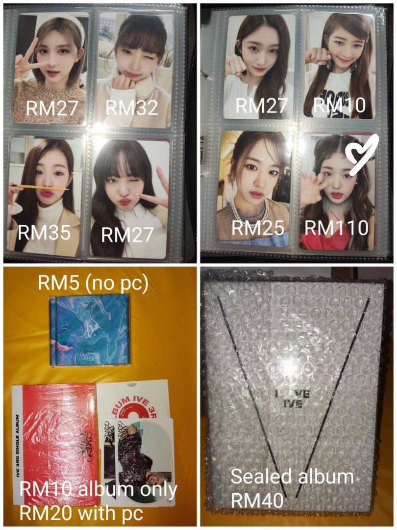 WTS IVE Photocards Album Liz Rei Leeseo Wonyoung Gaeul Yujin Membership, Hobbies & Toys ...