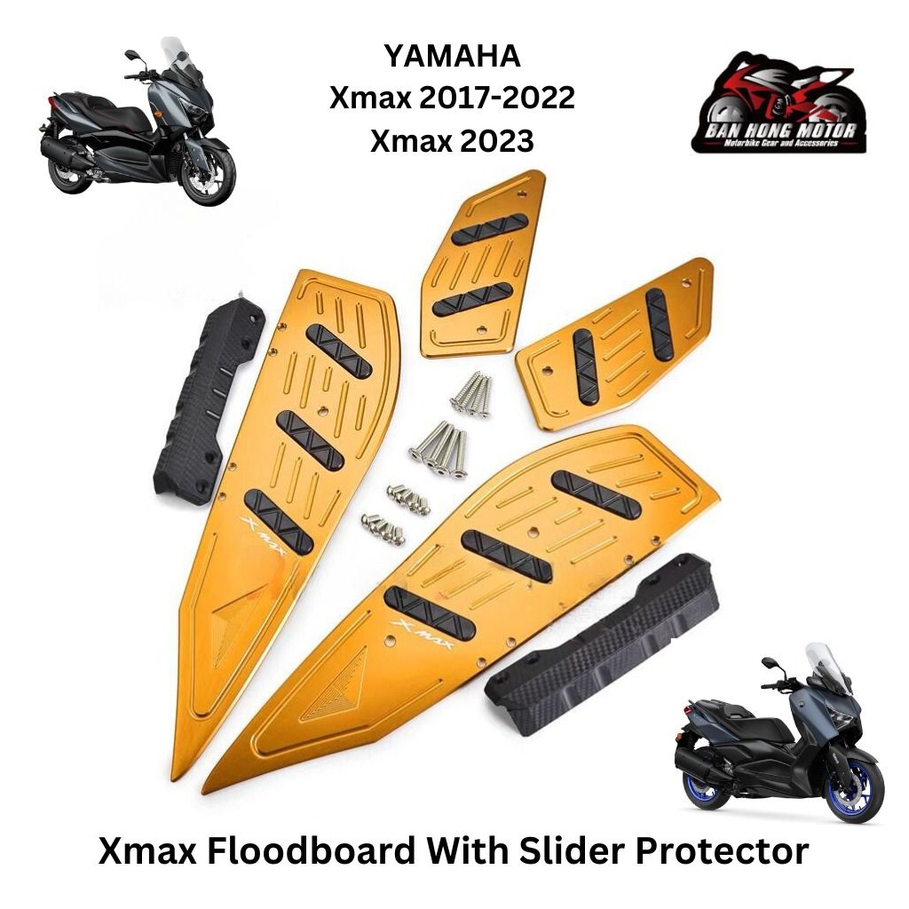 Xmax Floorboard with Slider protector Xmax V1 Xmax 2023 Pedal Carpet ...