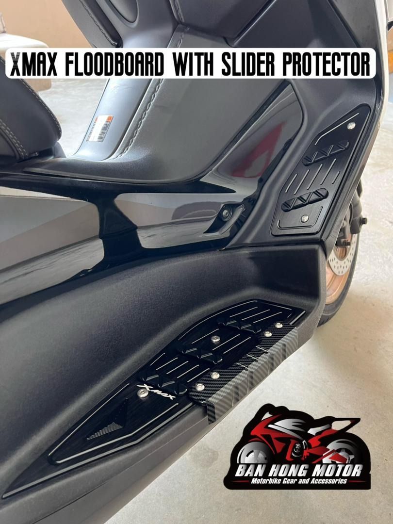 Xmax Floorboard with Slider protector Xmax V1 Xmax 2023 Pedal Carpet ...