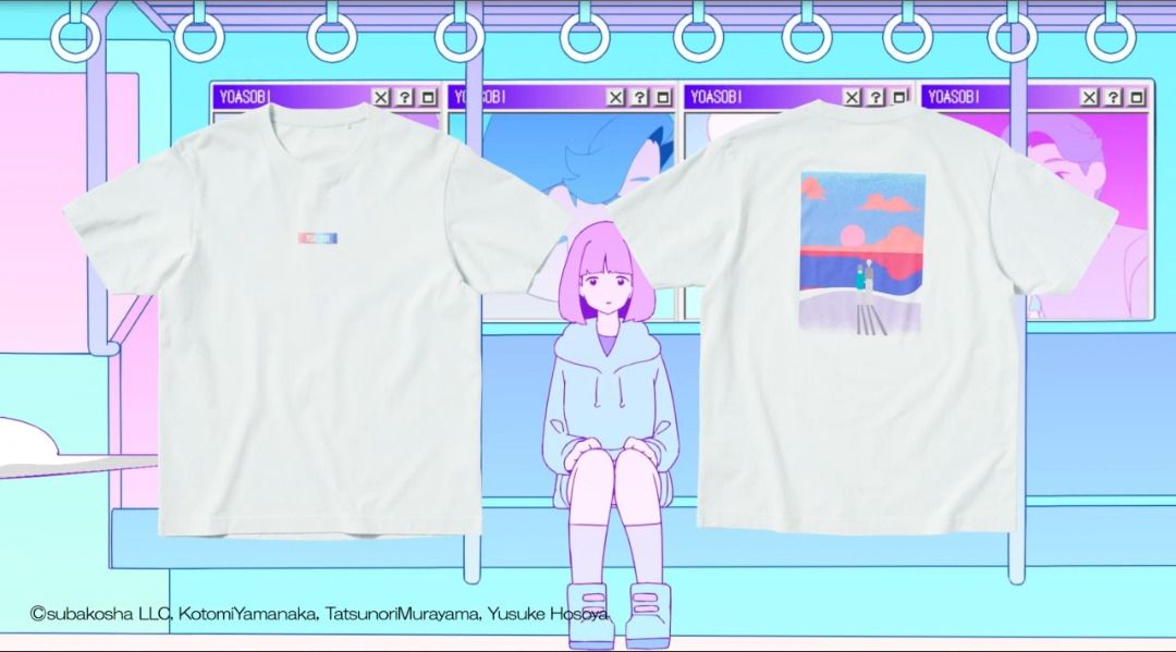 Yoasobi X Uniqlo Ut T Shirt Halzion Xxl 2xl Mens Fashion Tops And Sets Tshirts And Polo