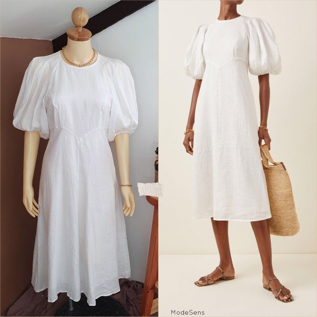 Zimmermann Linen Day Midi dress, Women's Fashion, Dresses & Sets ...