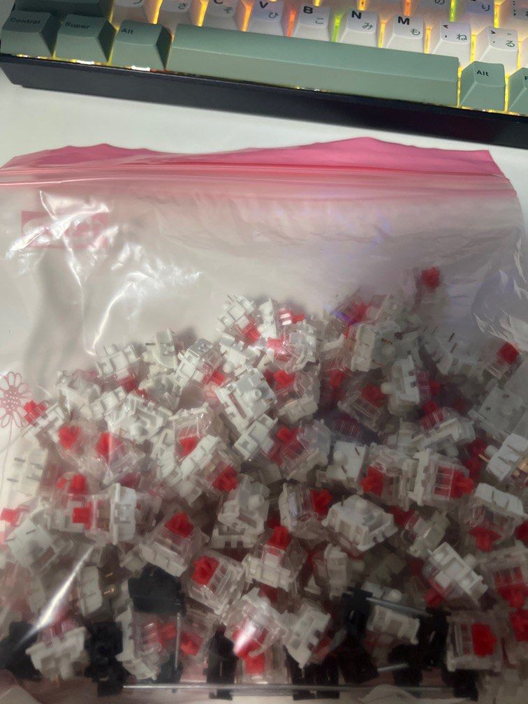 119x Gateron Red Mechanical Keyboard Switches, Computers & Tech, Parts ...