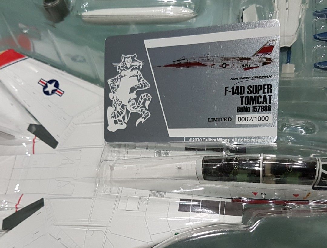 1 72 Calibre Wings F 14d Super Tomcat Prototype Diecast Model Plane Hobbies And Toys Toys