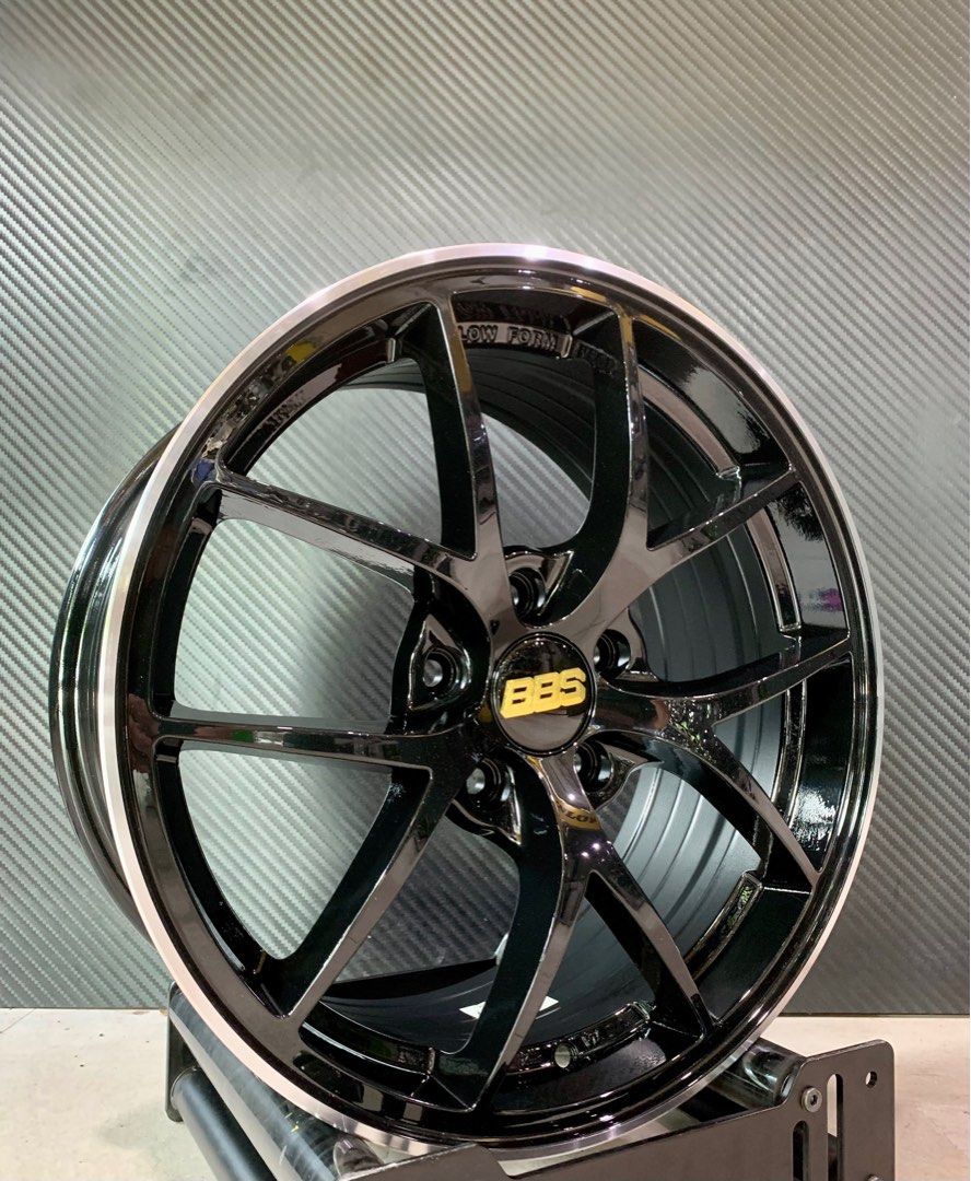 17” rims glossy black BBS design, Car Accessories, Tyres & Rims on ...