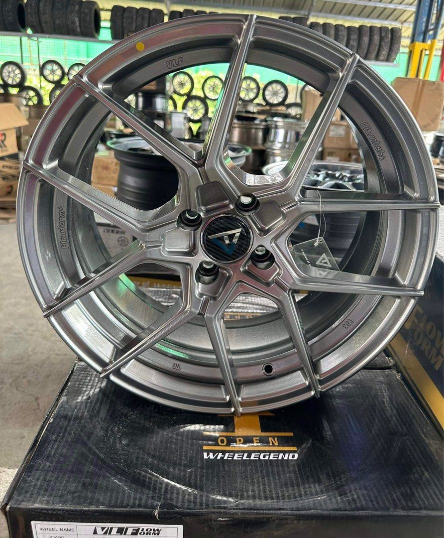 17” VLF-37 Hyperblack Mags 4Holes pcd 100 Brandnew, Car Parts ...