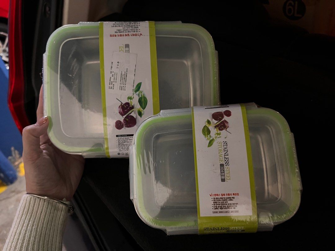1800ml + 550ml sus304 stainless steel Tupperware, Furniture & Home ...