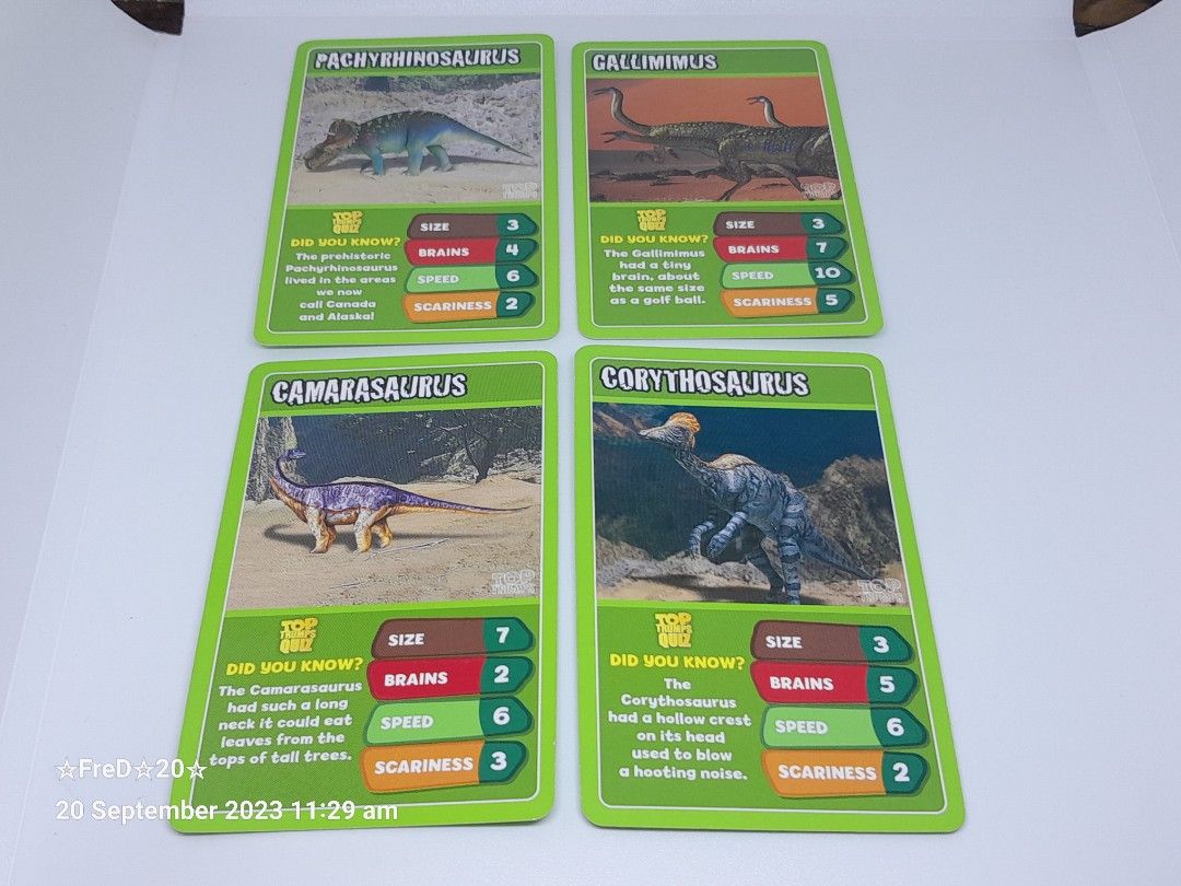 2020 Top Trumps Play Discover Dinosaurs Card Game McDonalds W/ Box ...